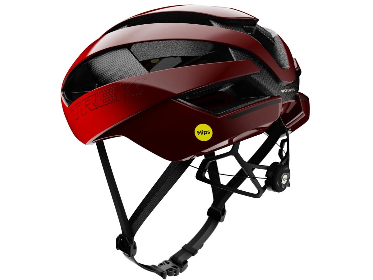 Promo casque TREK ! Casque de vélo de route TREK Velocis Mips Rouge ...