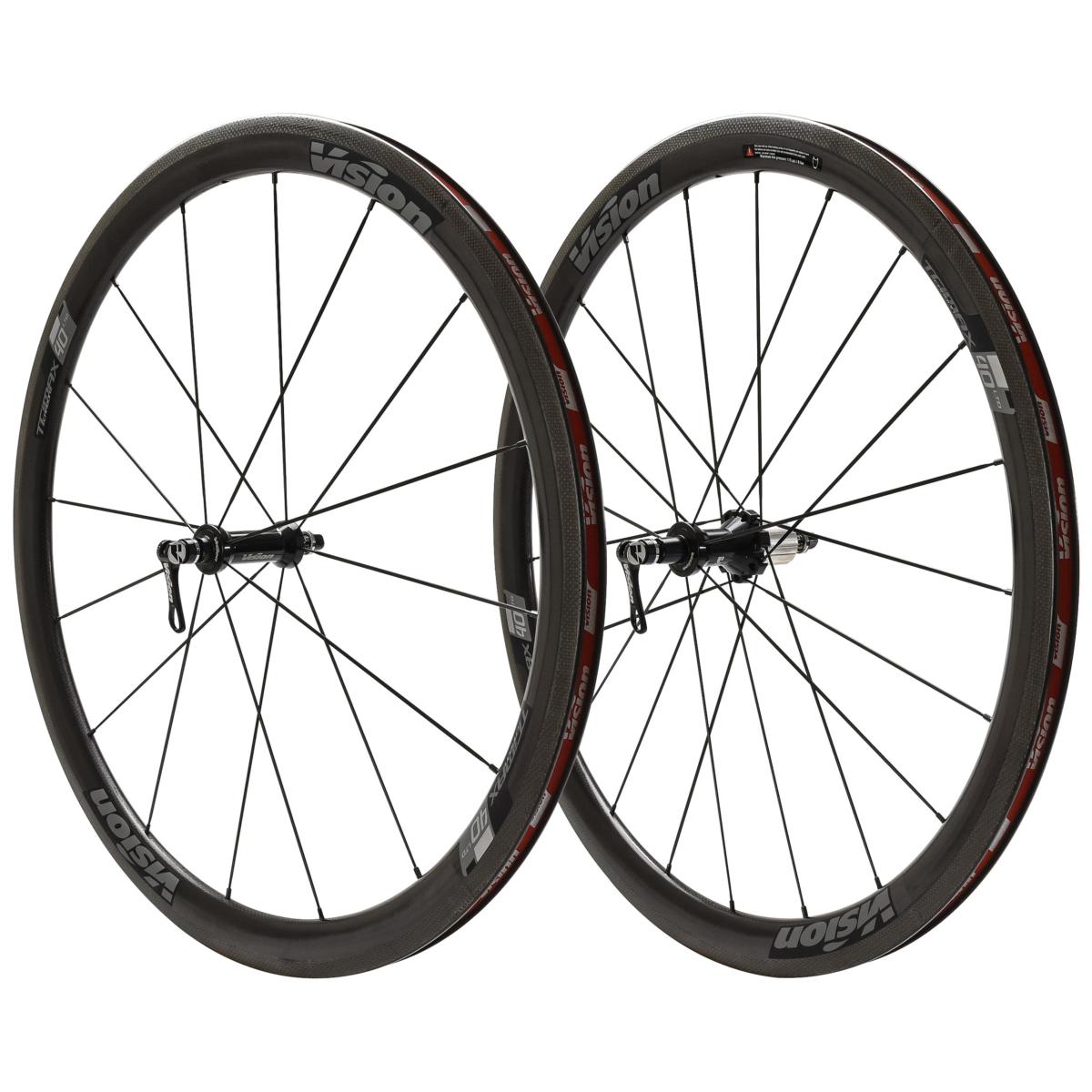 roues VISION Trimax Carbon 40 à pneus pas cher | Intercycle