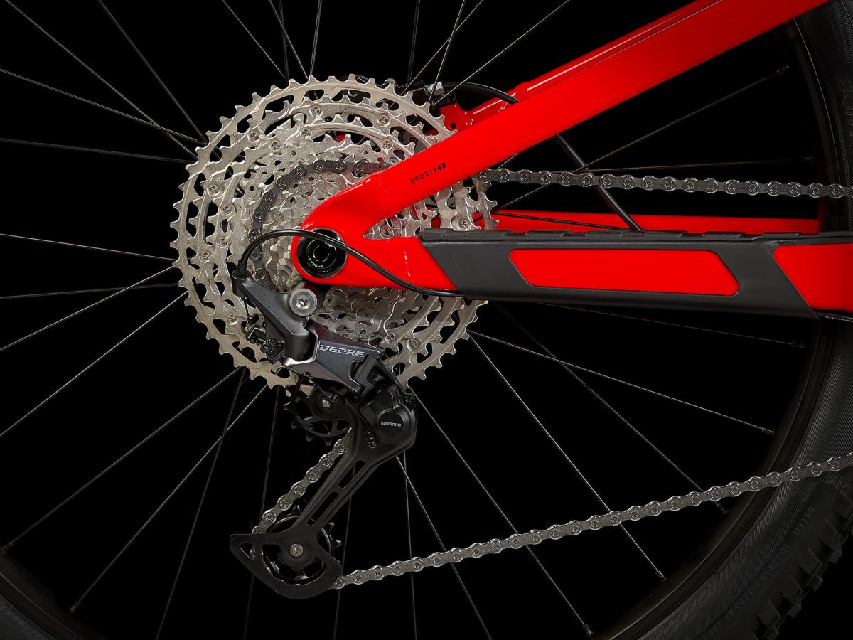 Déstockage VTT TREK ! VTT Tout-Suspendu TREK Top Fuel 5 Rouge Deore 12v ...